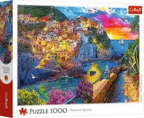 TREFL Puzzle Večerní procházka po Cinque Terre / 1000 dílků / 68,3 x 4
