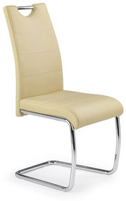 Jídelní židle Amalia, béžová / stříbrná