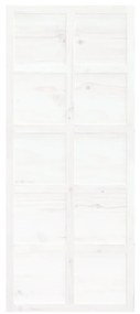 Posuvné dveře bílé 90 x 1,8 x 214 cm masivní borové dřevo - Default Title