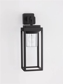 NV 9492500 Venkovní nástěnné svítidlo FIGO antracitový hliník a čirý akryl E27 1x12W 220-240V bez žárovky IP65 - NOVA LUCE