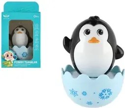 TEDDIES Kolíbací hračka Tučňák / Se zvukem / Plast / 8 cm / 0m+