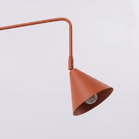 Sollux Lighting Nástěnné svítidlo NOX 2 okrově červené s vypínačem