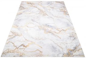Kusový koberec pratelný TOSCANA 2116 Mramor Abstraktní pogumovaný krémový Rozměr: 200x300 cm