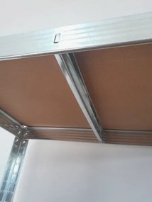 IQ Garden Bezšroubový regál s 5 policemi, 180 × 80 × 40 - pozinkovaný 318393