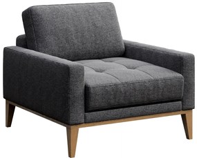 Tmavě šedé látkové křeslo MESONICA Musso Tufted