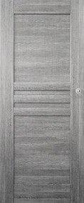 posuvné interiérové dveře do pouzdra MADERA plné, model 3 Průchozí rozměr: 70 x 197 cm, Orientace dveří: Levé dveře, Dekor: Dub rustikální