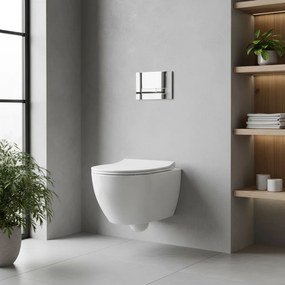 Tlačítko k WC podomítkovým systémům REA HD K011A-Q, chrom