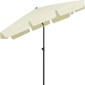 Plážový slunečník pískově žlutý 200 x 125 cm 314727