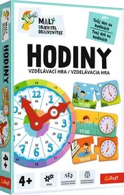 TREFL Vzdělávací hra Malý objevitel: Hodiny / 16 dílků / hodiny s posu