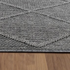 Ayyildiz, Kusový koberec Patara 4955 Grey – na ven i na doma, 200x290, šedá, chodba / předsíň