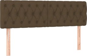 Box spring postel s matrací tmavě hnědá 160x200 cm textil 3130524