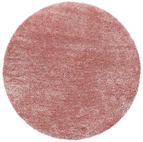 Ayyildiz Kusový koberec BRILLIANT 4200, kulatý, Růžová Rozměr koberce: 160 cm KRUH