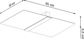 Sollux Lighting Stropní svítidlo AZALIA