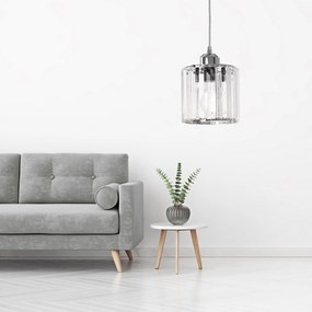 Toolight - Stropní křišťálové svítidlo 1xE27 60W APP508-1CP, chromová, OSW-08549