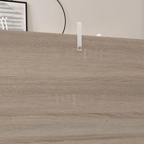 Dřevěná úložná truhlice HOMCOM s víkem, max. zatížení 120 kg pro ložnici a obývací pokoj, 100x40x40 cm, Přírodní a Bílá