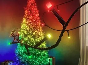 Twinkly Strings 750 RGB LED 60 m černá / chytré řetězové osvětlení / W