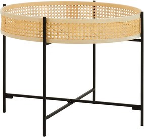 Ratanový kulatý konferenční stolek v přírodní barvě ø 60 cm Depok – Premier Housewares