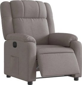 Elektrické polohovací křeslo taupe textil 3205186