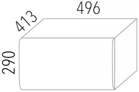 Domestav LEVITY noční stolek buk průběžný olejovaný