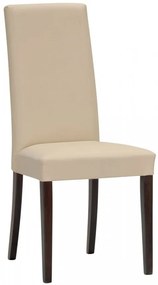 Jídelní celočalouněná židle Stima Nancy - PU kůže nebo látka, více barev Varianta 4 - tmavě hnědá, koženka beige