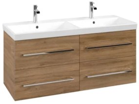 Villeroy & Boch Avento - Umyvadlová skříňka, 118x51x45 cm, 4 zásuvky, Oak Kansas A89300RH