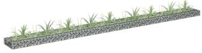 Gabionový vyvýšený záhon pozinkovaná ocel 360 x 30 x 10 cm 145640