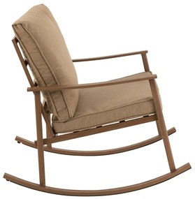 Hnědé kovové houpací křeslo Chair Pallo Swing - 64*93*80 cm