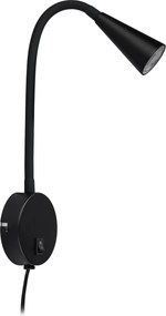 Livarno Home LED nástěnné svítidlo s flexibilním kovovým krkem (černá)
