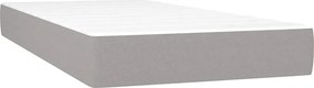Box spring postel s matrací světle šedá 120x190 cm textil 3270404