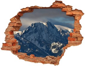 Wallmuralia Díra 3D ve zdi na stěnu Gievont zima 90x70 cm