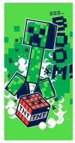 Jerry Fabrics Dětská osuška 70 × 140 cm ‒ Minecraft Boom