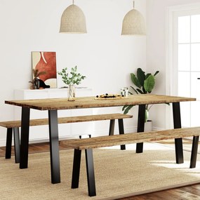 vidaXL Jídelní stůl 200 x 90 x 75 cm masivní akáciové dřevo