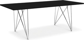 Výprodej Magis designové jídelní stoly XZ3 Rectangular - deska MDF černá/ podnož chromová