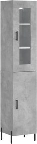 Skříň highboard betonově šedá 34,5x34x180 cm kompozitní dřevo 3199181