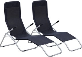 Avenberg Set 2 ks skládacích relaxačních křesel - lehátek Kent