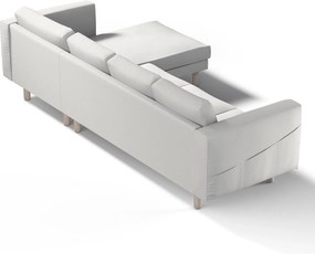 Potah na pohovku IKEA Norsborg 4-místná se šezlongem barva šedá látka pletený vzor