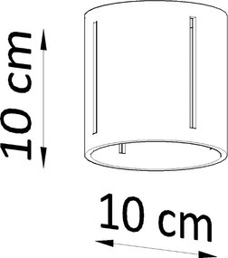 Sollux Lighting Stropní svítidlo INEZ černé