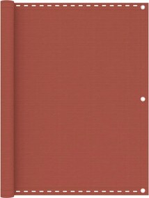 Balkonová zástěna terakota 120 x 600 cm HDPE 310955