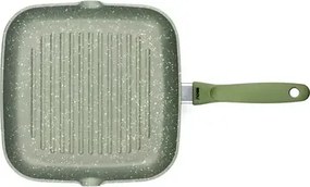 Risoli DR GREEN 26x26 cm zelená / Grilovací pánev / Litý hliník 7,2 mm