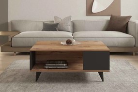 Designový konferenční stolek Quasar 90 cm ořech / černý