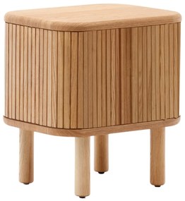 OnaDnes -20% Dřevěný noční stolek Kave Home Mailen 50 x 40 cm