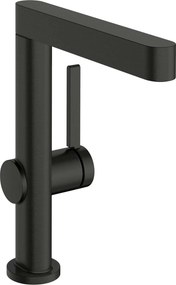 Hansgrohe Finoris - Umyvadlová baterie 230, s výpustí Push-Open a výsuvnou sprškou, EcoSmart, kartáčovaný černý chrom 76063340