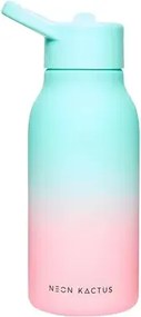 Neon Kactus Dětská tritanová láhev tyrkysově-růžová / 340 ml / bez BPA