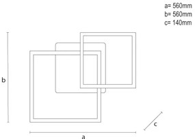 LED RGBW Stmívatelné stropní svítidlo LED/75W/230V 3000-6500K + dálkové ovládání