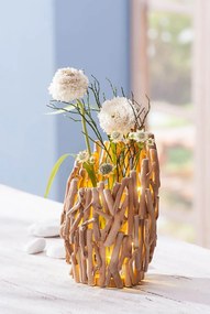 Weltbild Váza z naplaveného dřeva s LED osvětlením