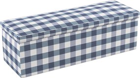 Čalouněná skříň barva tmavě modrá látka vzorované