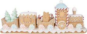 Vánoční dekorace perníkový vláček Gingerbread Train - 47*10*17 cm