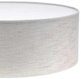 Stropní svítidlo Stone, 1x světle béžové textilní stínítko/bílé PVCové stínítko, (bílé plexisklo), (fi 40cm)