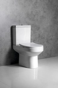 Aqualine Aqualine, VERMET WC kombi mísa, spodní/zadní odpad, bílá, VR038