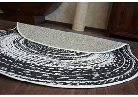 Kusový koberec Valon černý kruh 120cm